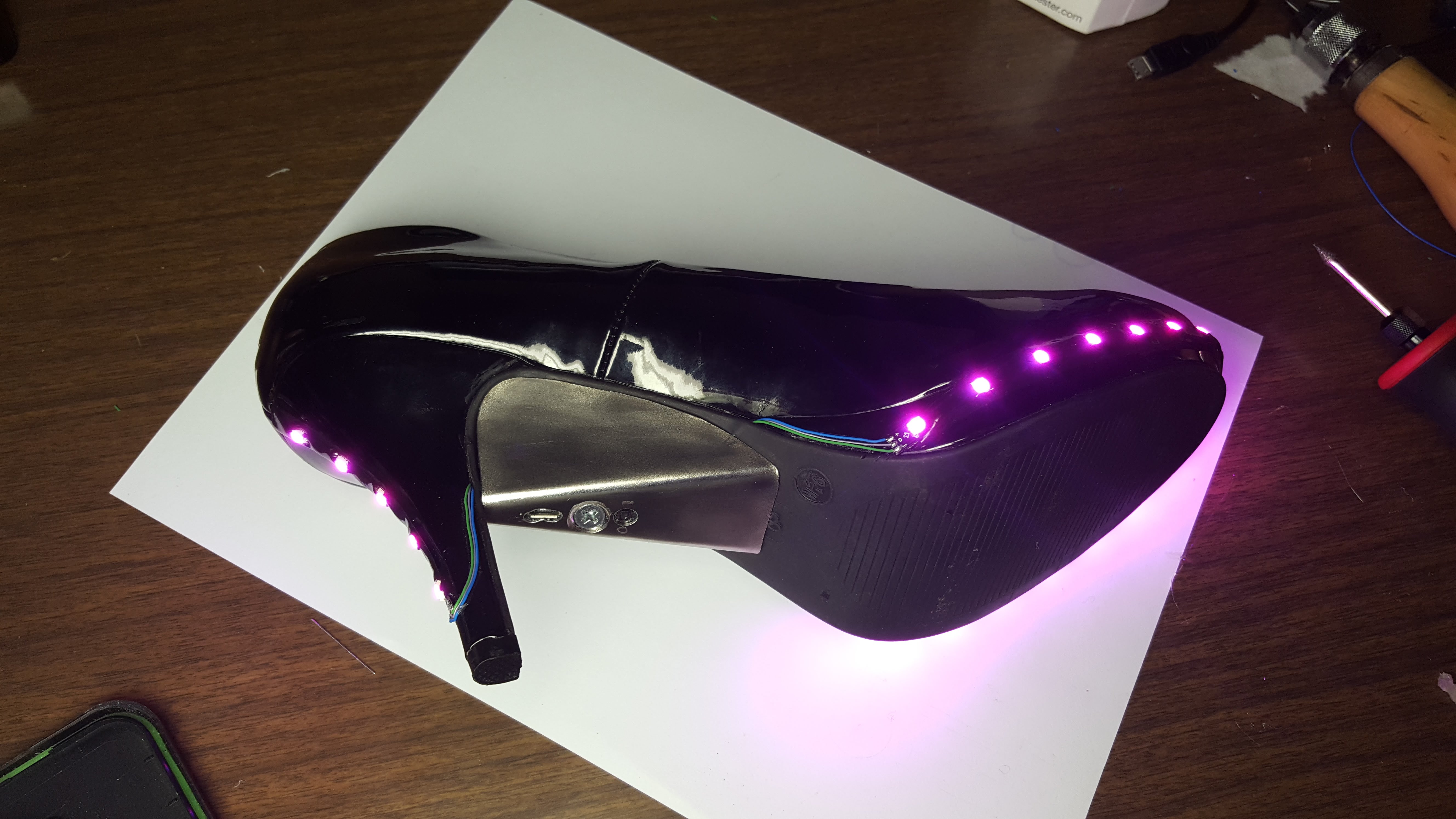 "Light Foot" Shoes – Making Your Own LED Light-Up High Heels