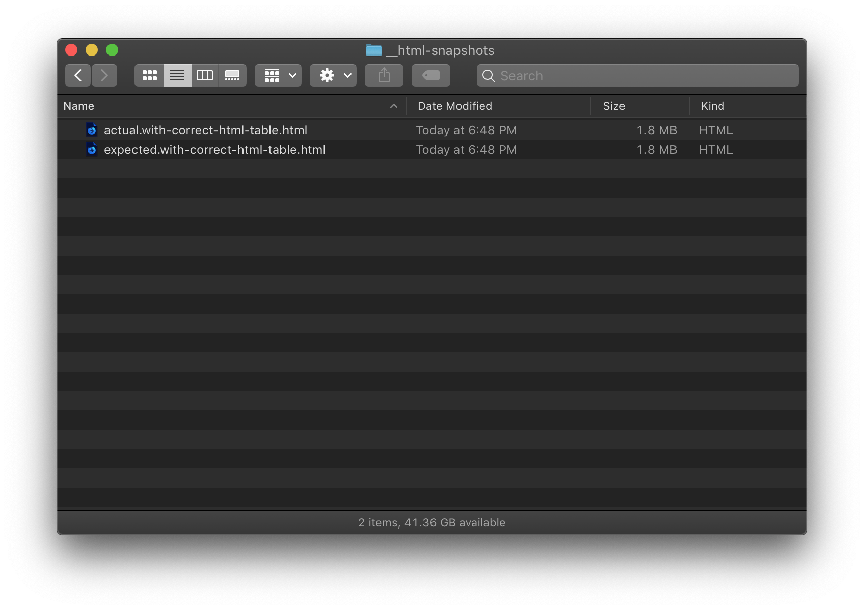 HTML Snapshot Testing with Node