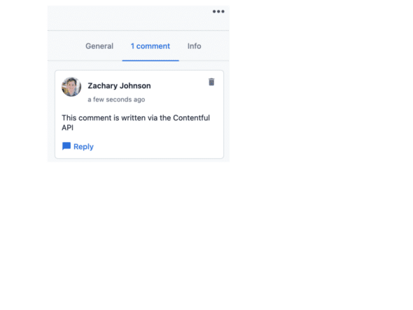 How to Comment Using the Contentful Management API
