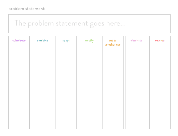 Design Thinking Toolkit, Lesson 29 - SCAMPER