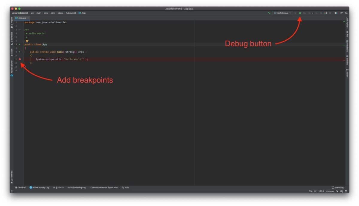 Connecting the Intellij IDEA Debugger to a Maven Execution