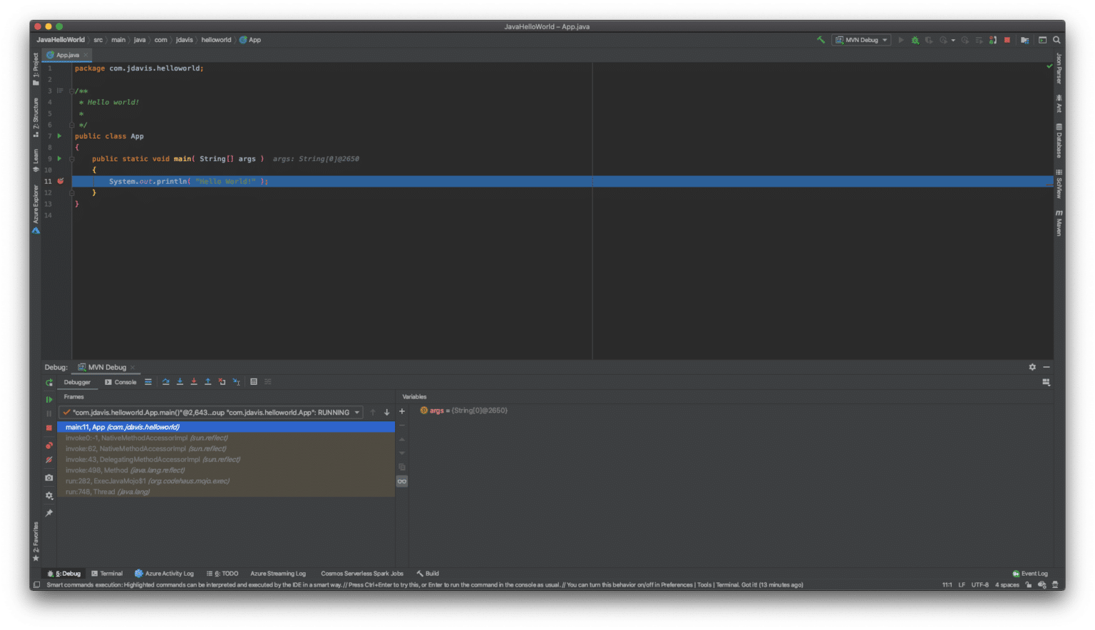 Connecting The Intellij Idea Debugger To A Maven Execution