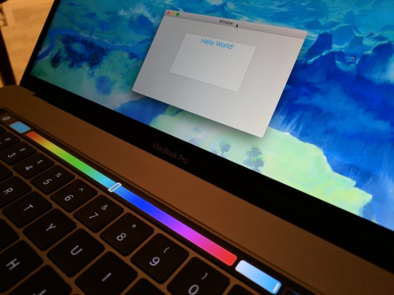 Getting Started with NSTouchBar for macOS using Storyboards