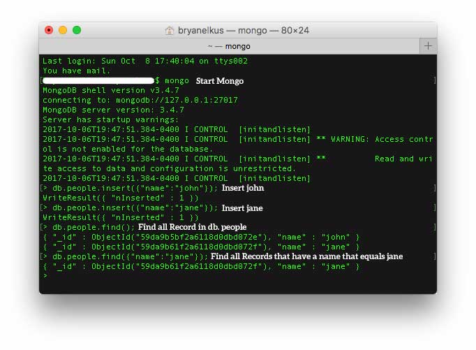 Experimenting with MongoDB for a Prototype Web App