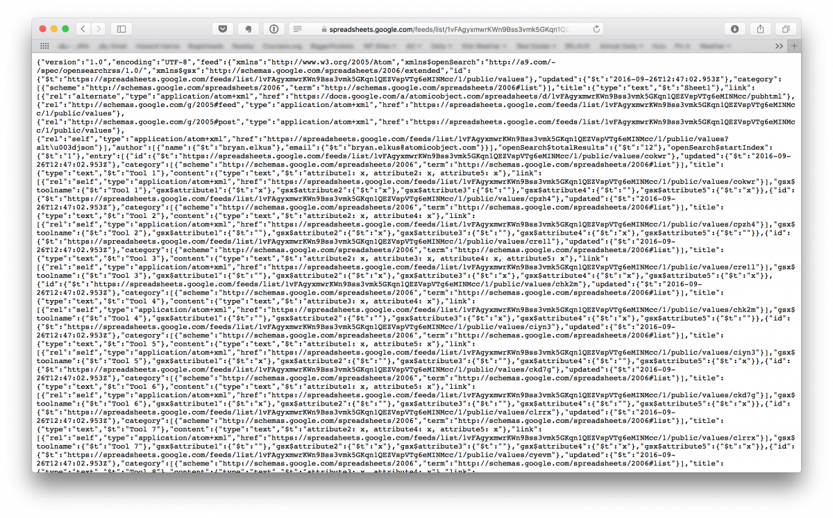 Prototyping with AngularJS & Google Sheets