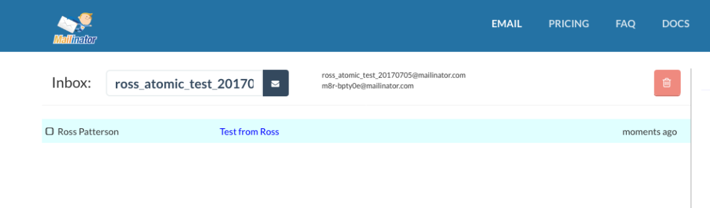 Testing Email Workflows Using Disposable Email Addresses
