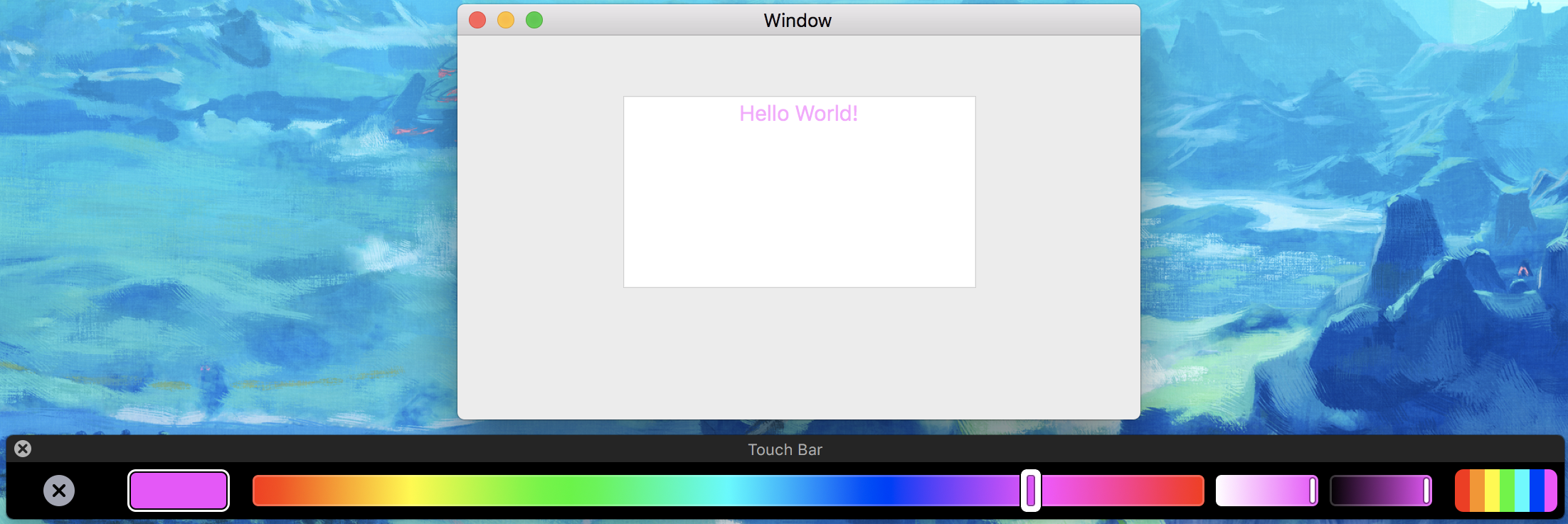 Getting Started with NSTouchBar for macOS using Storyboards