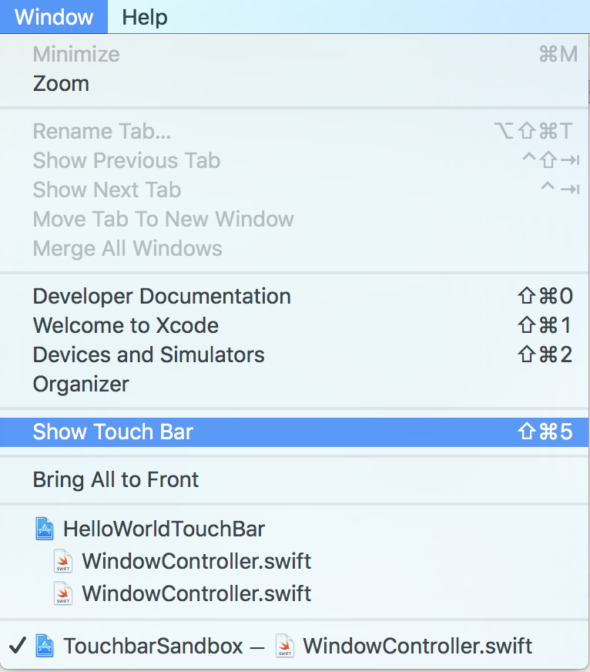 Getting Started With Nstouchbar For Macos Using Storyboards