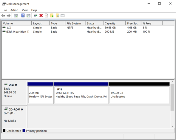 Getting More Space in your VMware Fusion Windows Virtual Machine