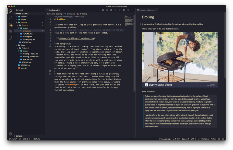 Turning VS Code (or any Text Editor) into a DIY Notes App