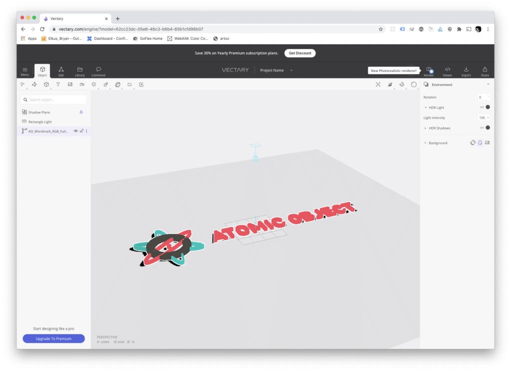 Creating a 3D Logo with Vectary