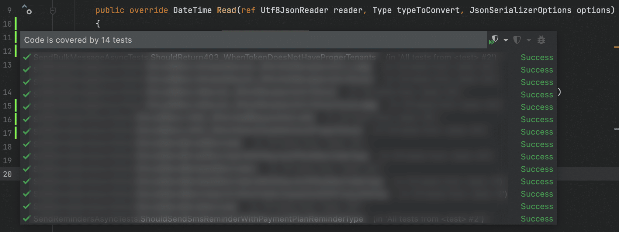 Set Team Standards For Unit Test Code Coverage In Jetbrains Rider 3333