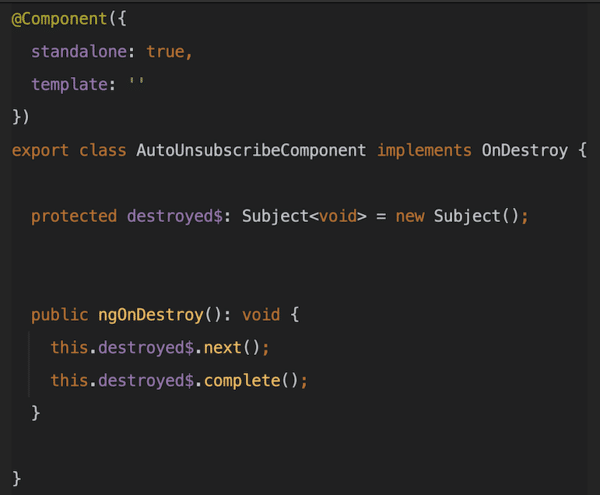 Unsubscribe From Rxjs Observables In Angular Components