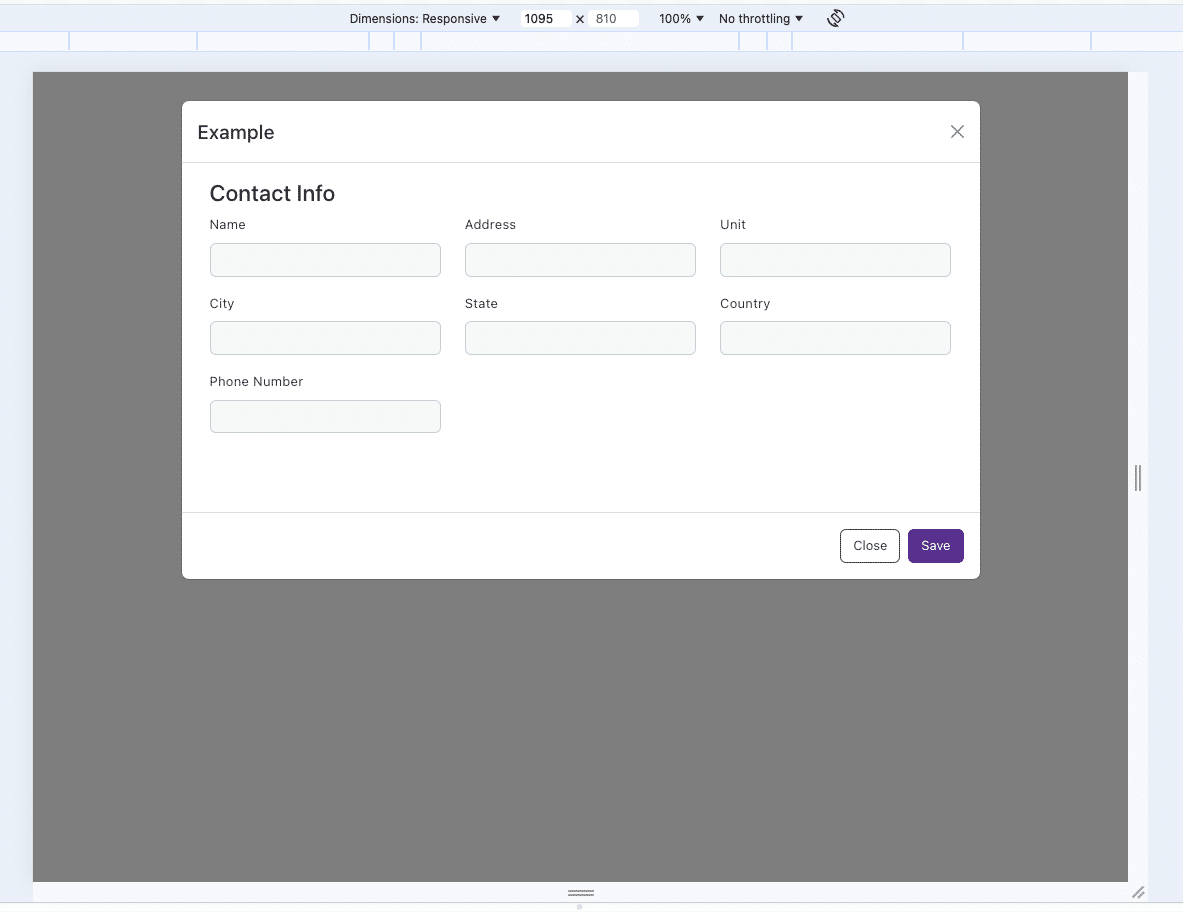 Dynamically Generate Responsive Form Fields in React