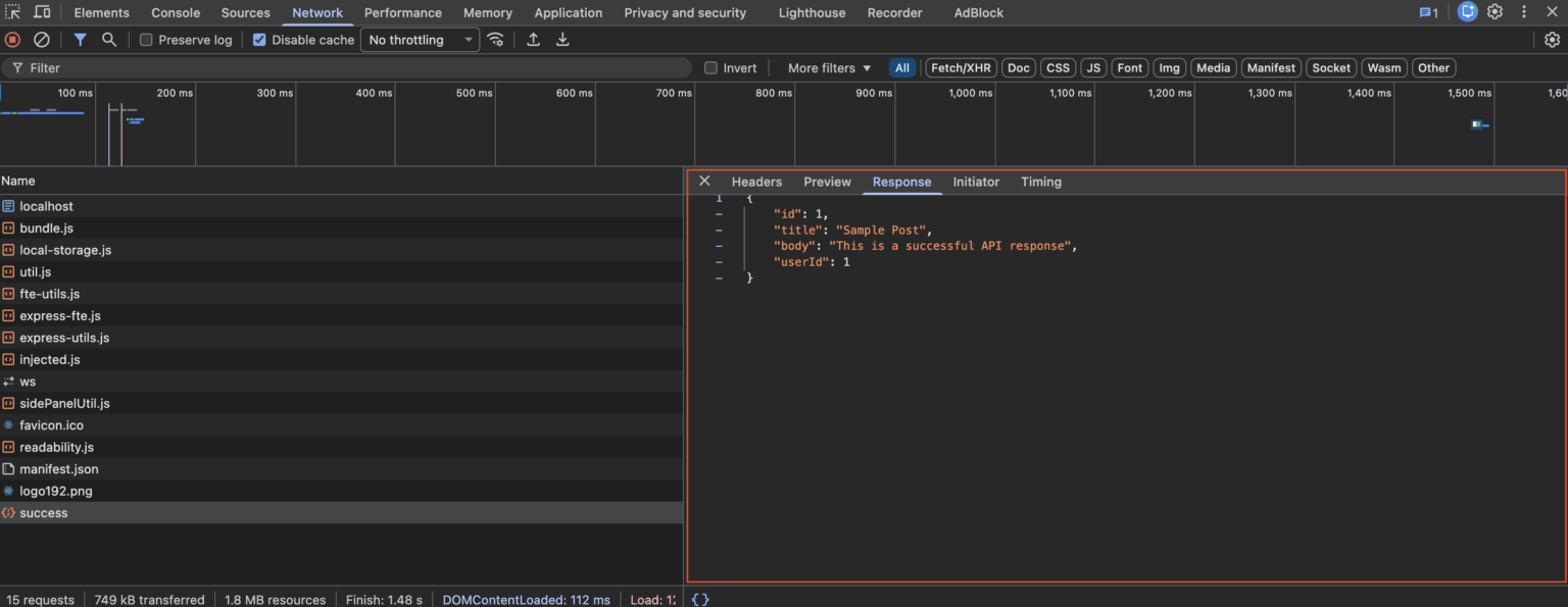 A Guide to Browser DevTools - The Network Monitor