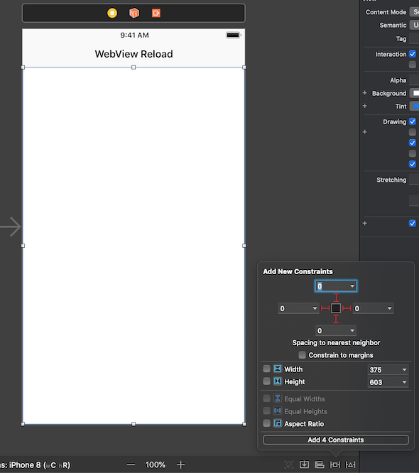 How to Reload an WKWebView in iOS using RefreshControl