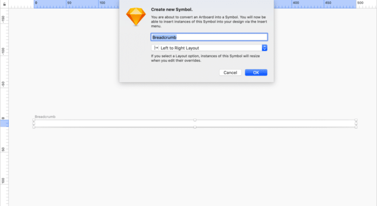 Using Sketch Symbols to Build a Dynamic Breadcrumb