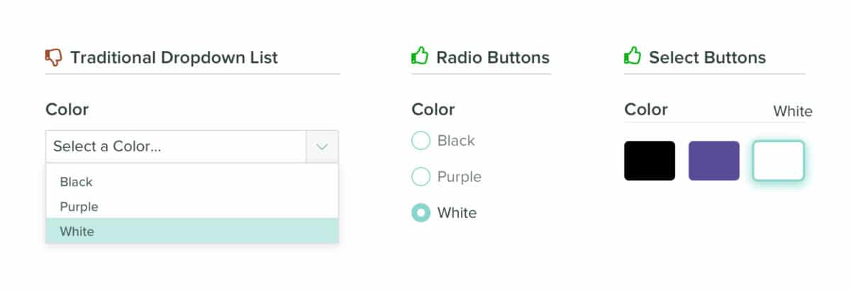 UX Patterns: When to Avoid Dropdown Lists