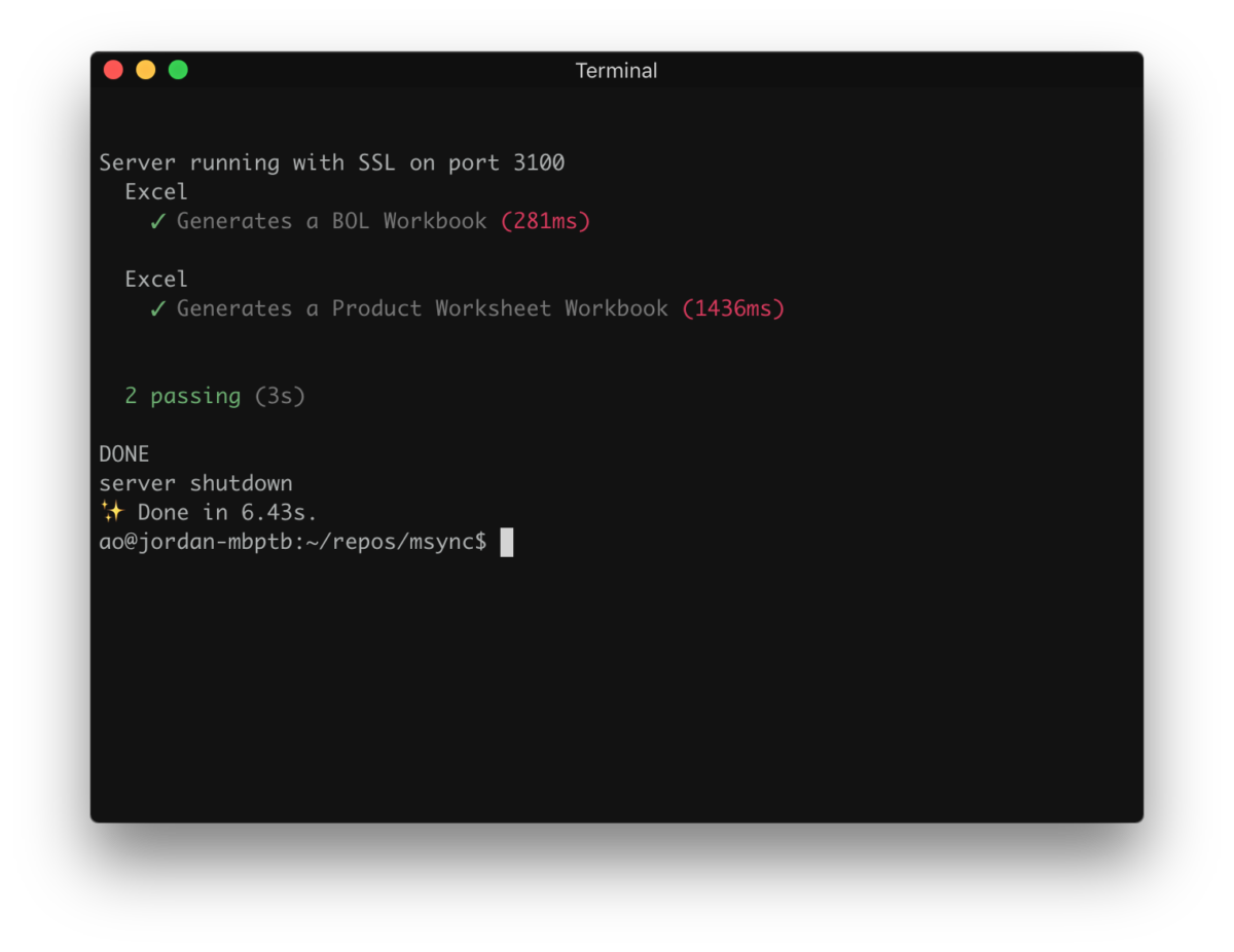 Excel Snapshot Testing with Node