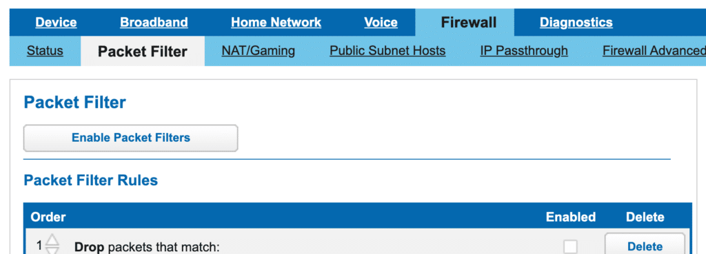 Configuring IP Passthrough with an AT&T BGW210-700 and a UDM Pro