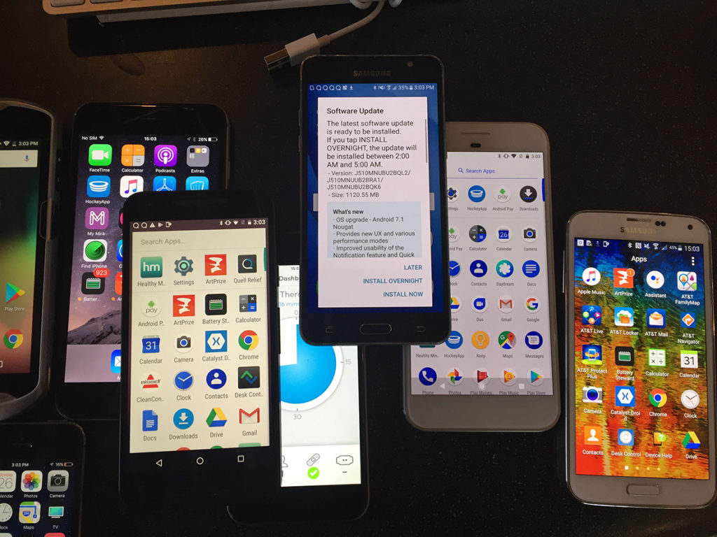 Alternating Phone Models per Test Cycle