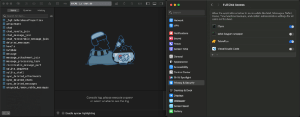 Searching Your iMessage Database (Chat.db file) with SQL